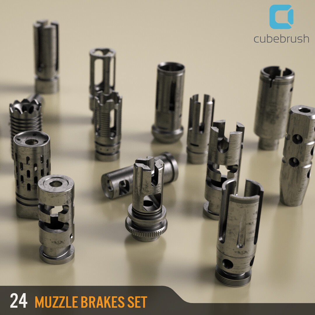 ArtStation - Muzzle Brakes Set