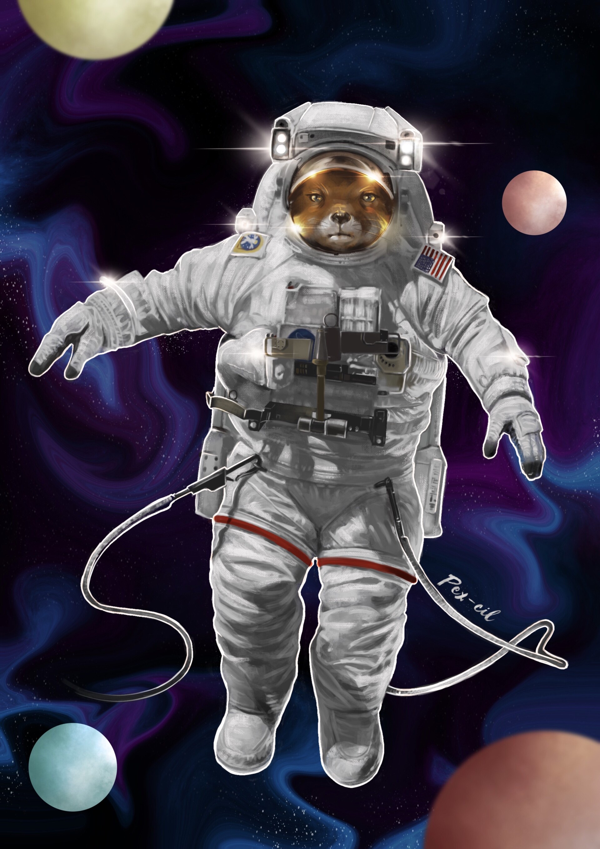 ArtStation - Fox in Space