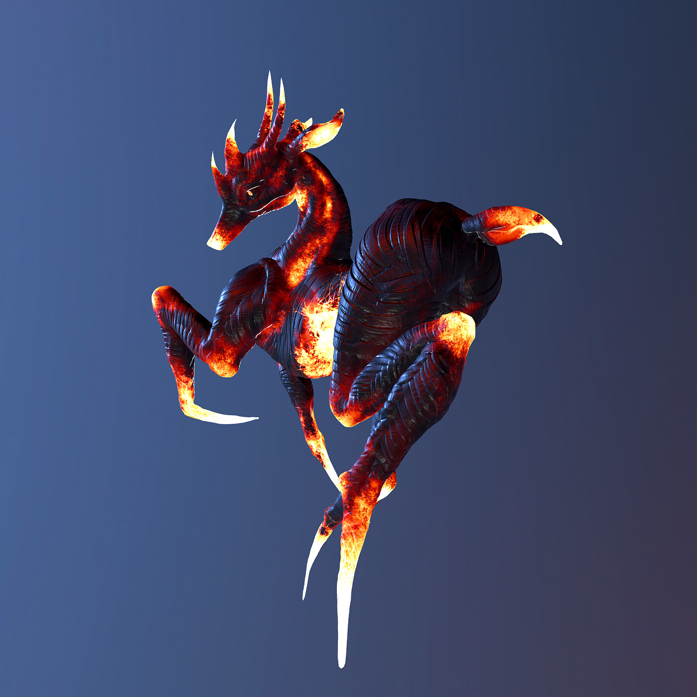 ArtStation - Fiery deer