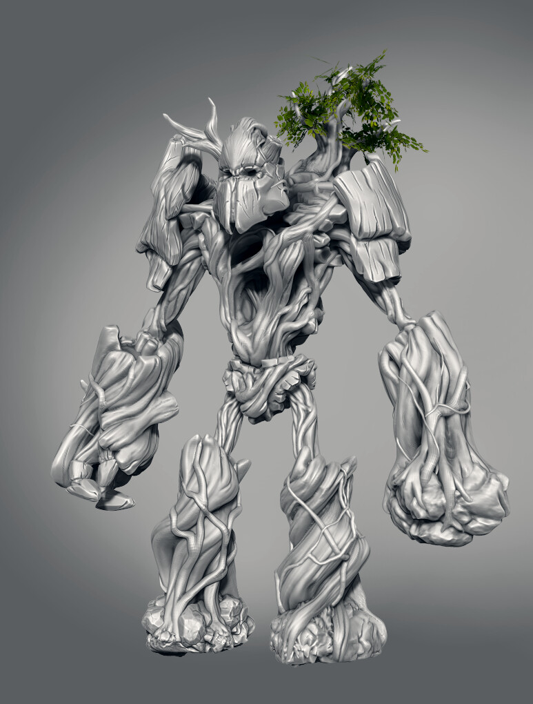 ArtStation - W.I.P Golems: Nature