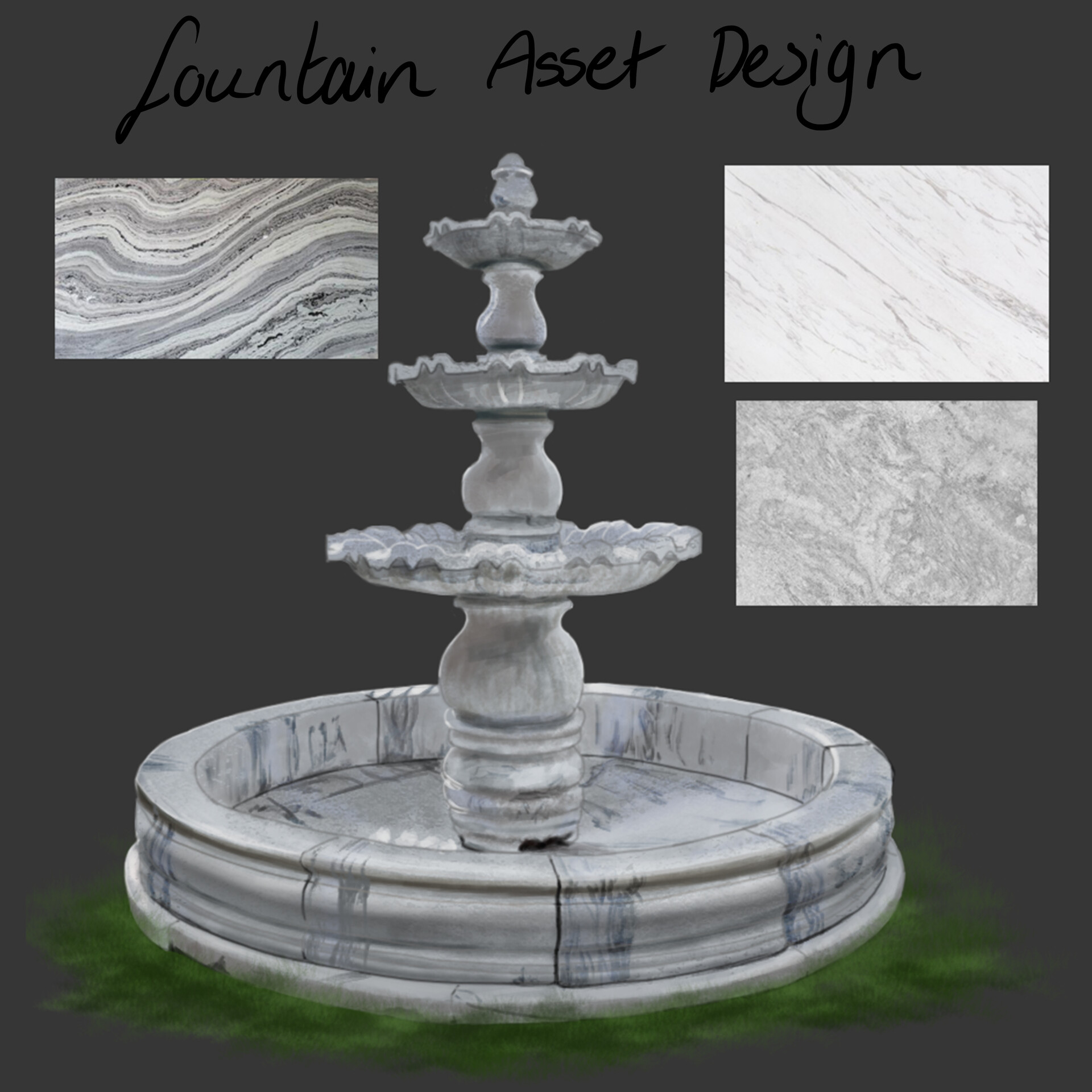 ArtStation - Fountain Design Process