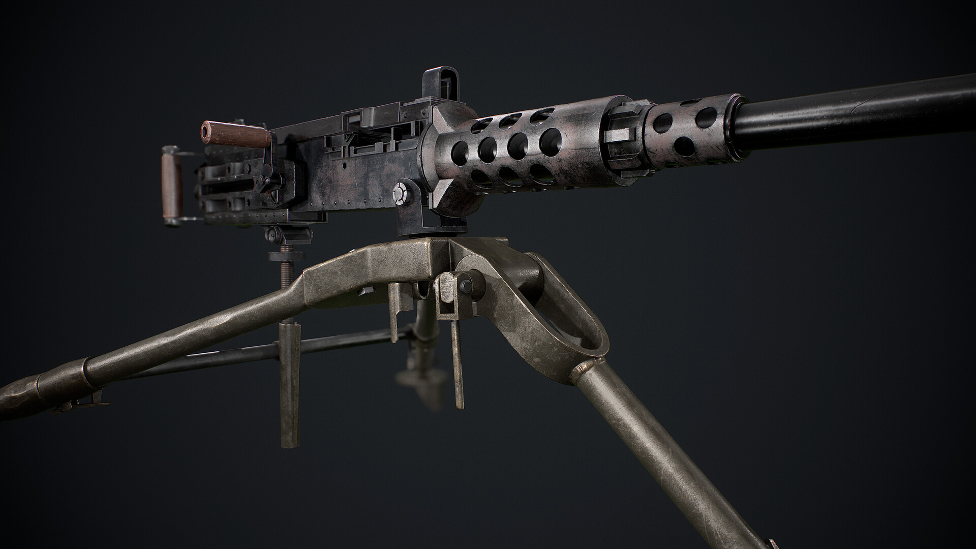 ArtStation - American M2 Machinegun - real time weapon
