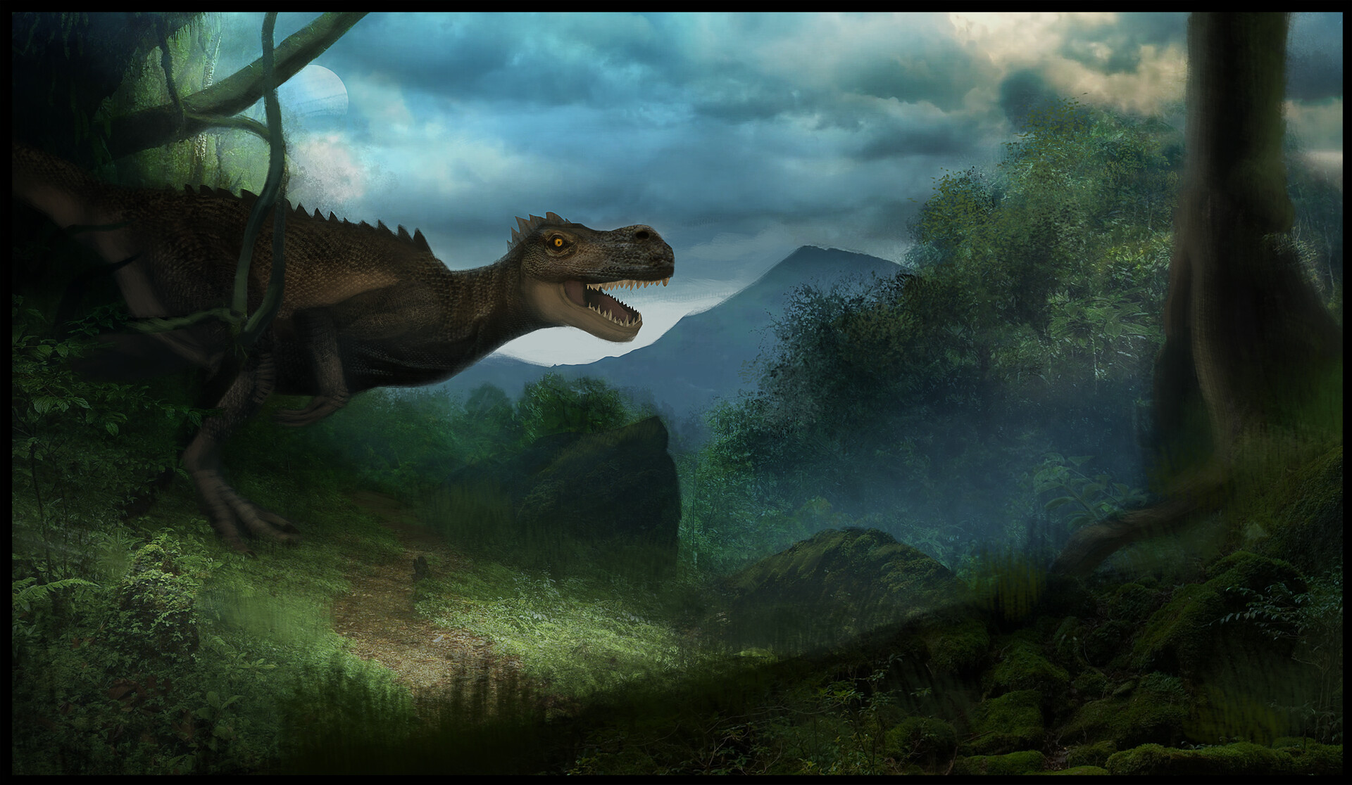 ArtStation - Dino Jungle Concept #01