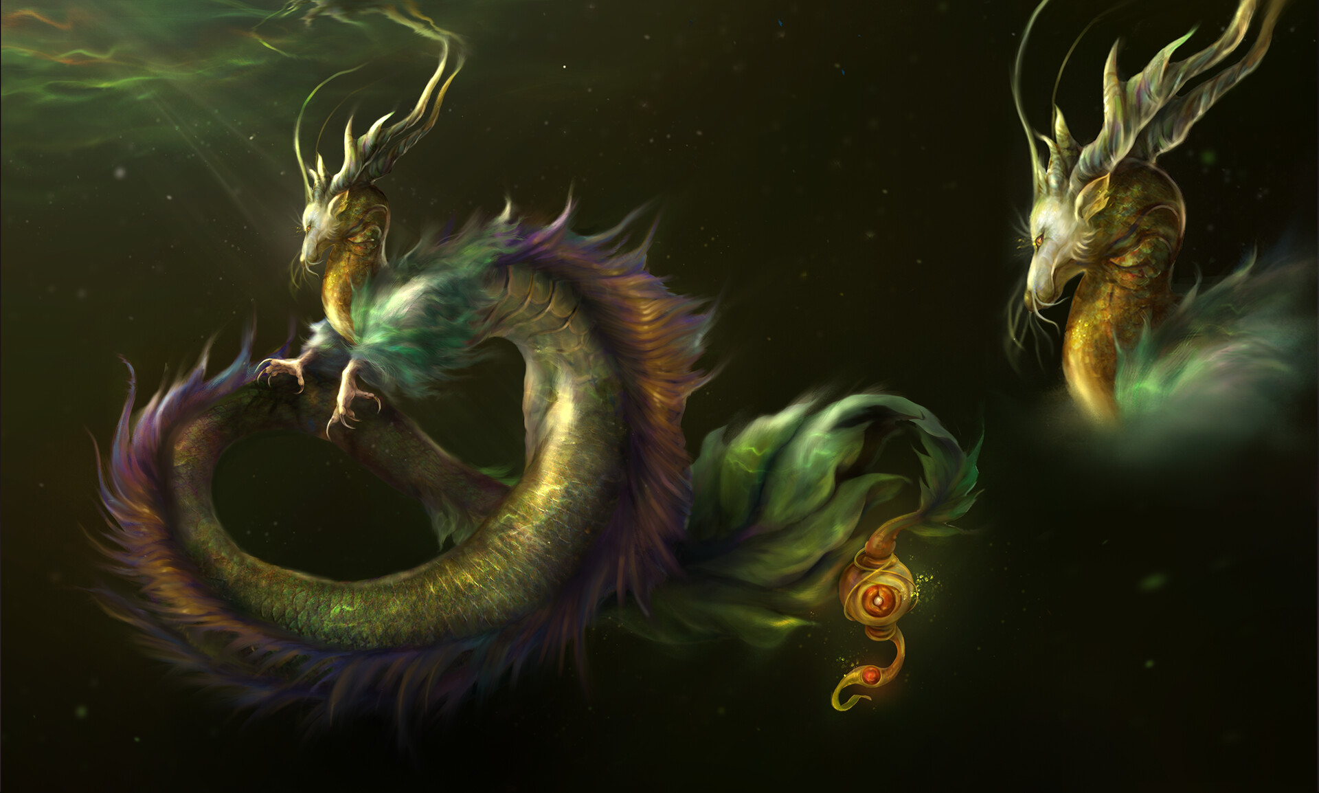 ArtStation - Water Dragon "Jiao'