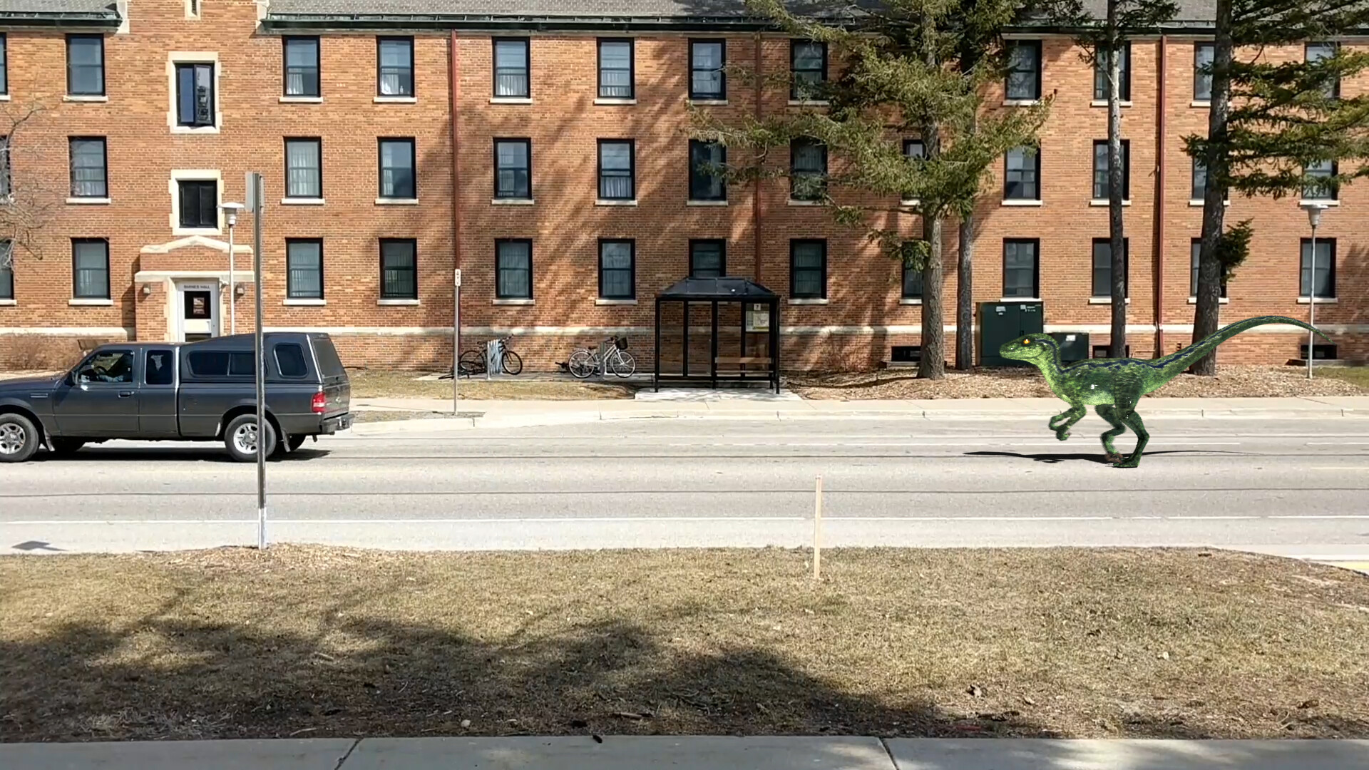 ArtStation - Velociraptor Chase - 3D Animation Composited to Real Footage