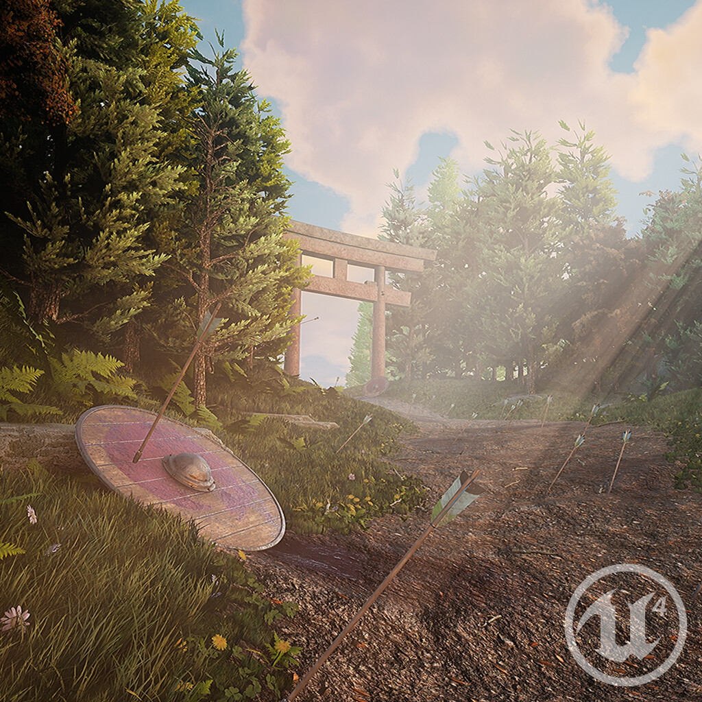 ArtStation - Down the Torii Road