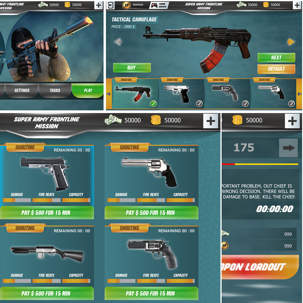 ArtStation - First Person Mobile Game UI