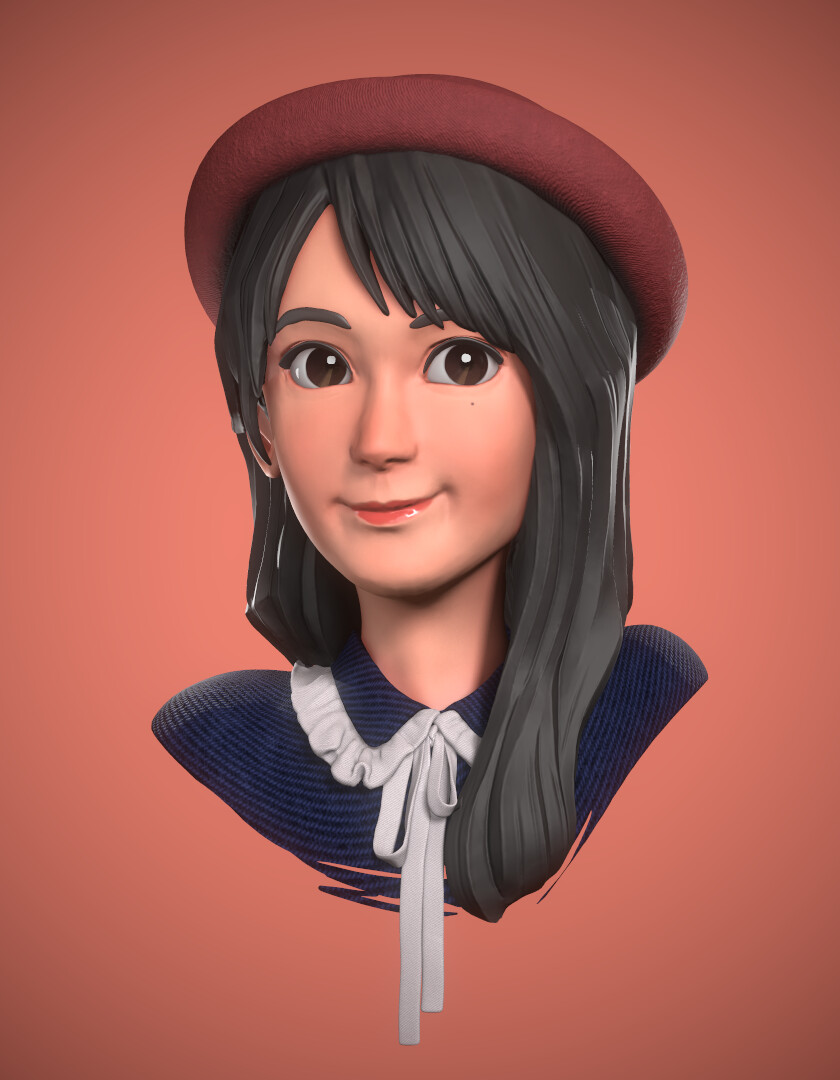 ArtStation - Stylized Girl Portrait