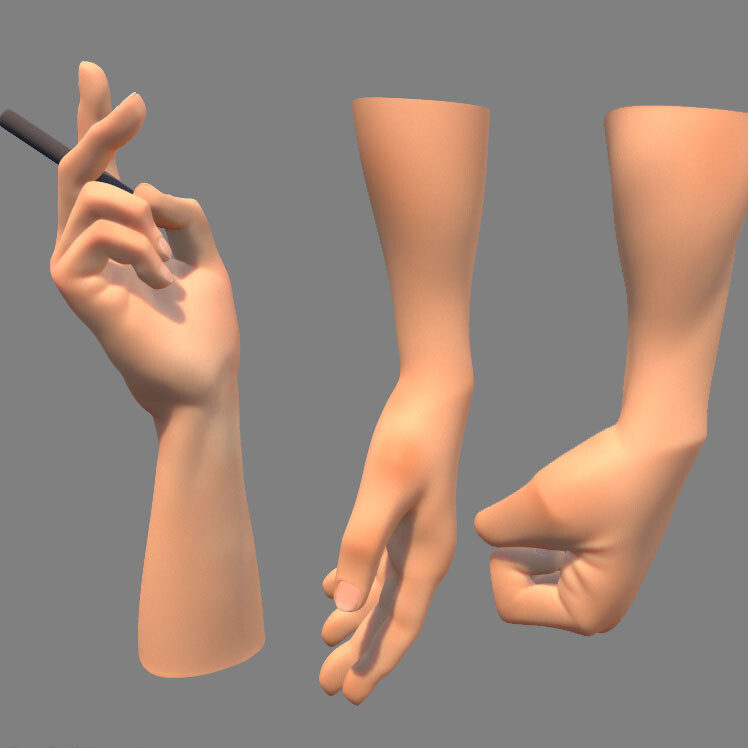 ArtStation - Hands study