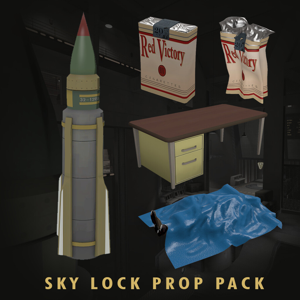 ArtStation - Sky Lock Custom Props