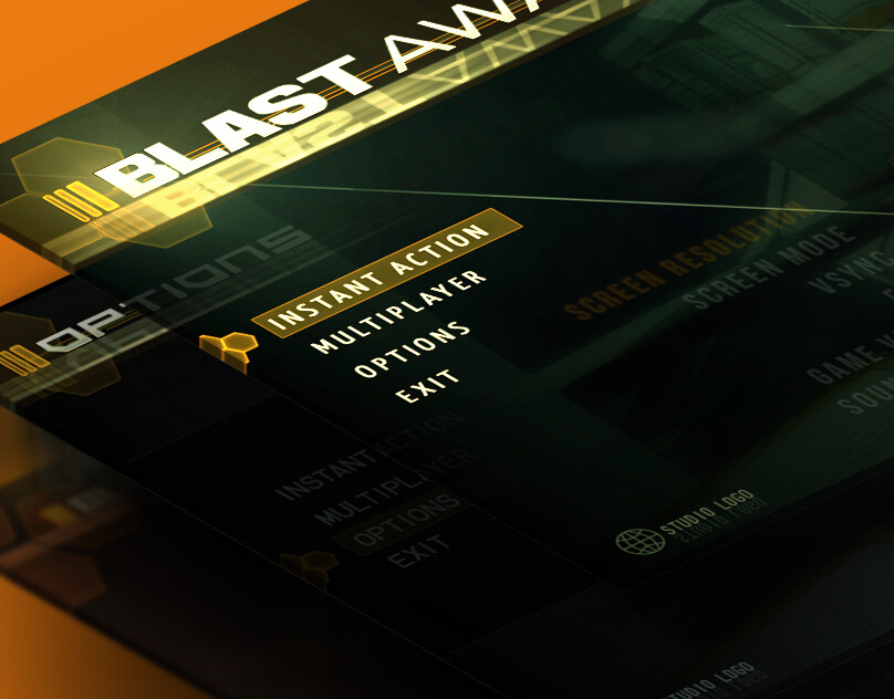 ArtStation - BlastAway | Scaleform UI Design & Development
