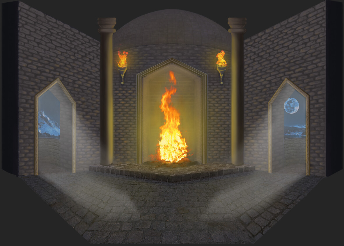 ArtStation - Fire Place