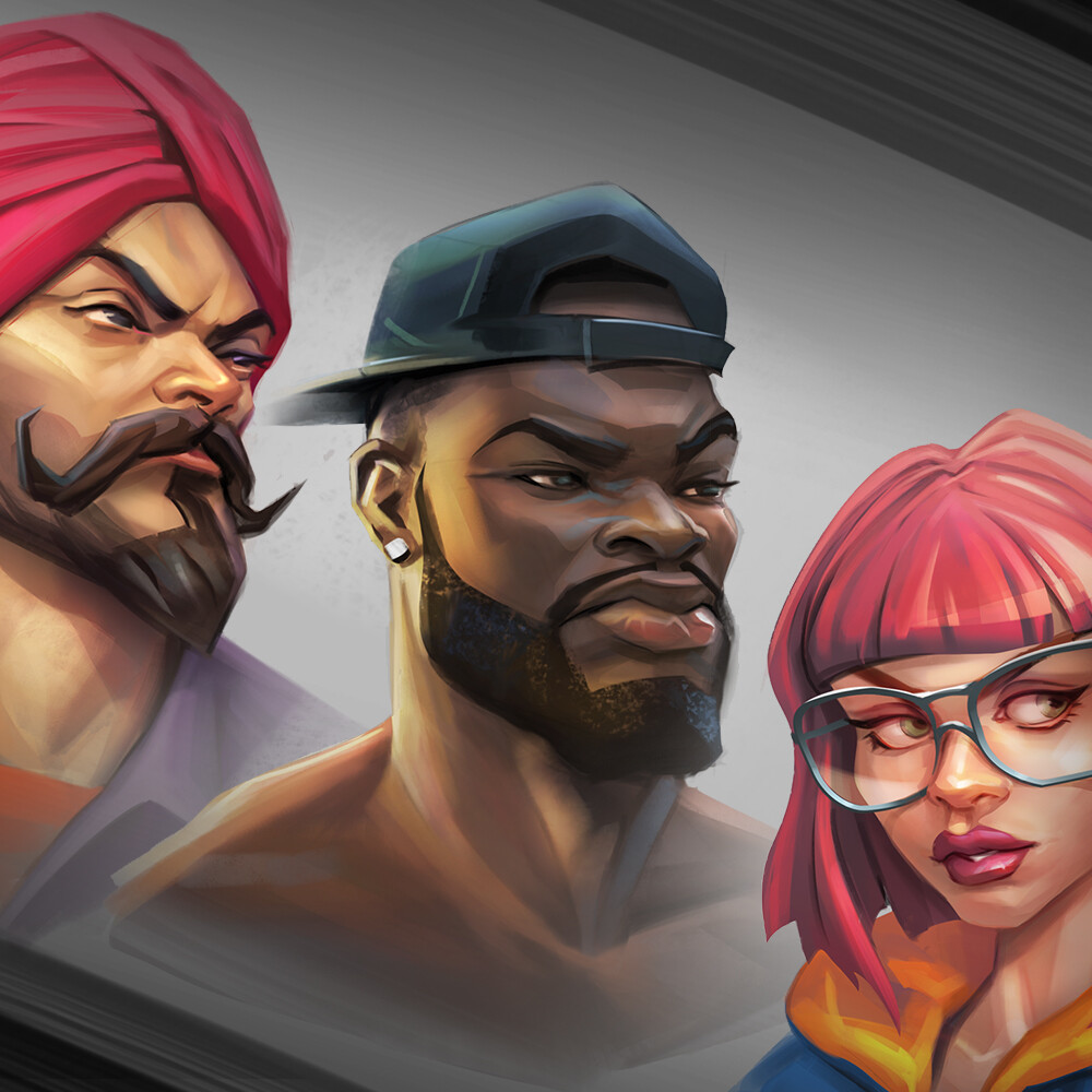 ArtStation - Stylized portraits exercise. 02