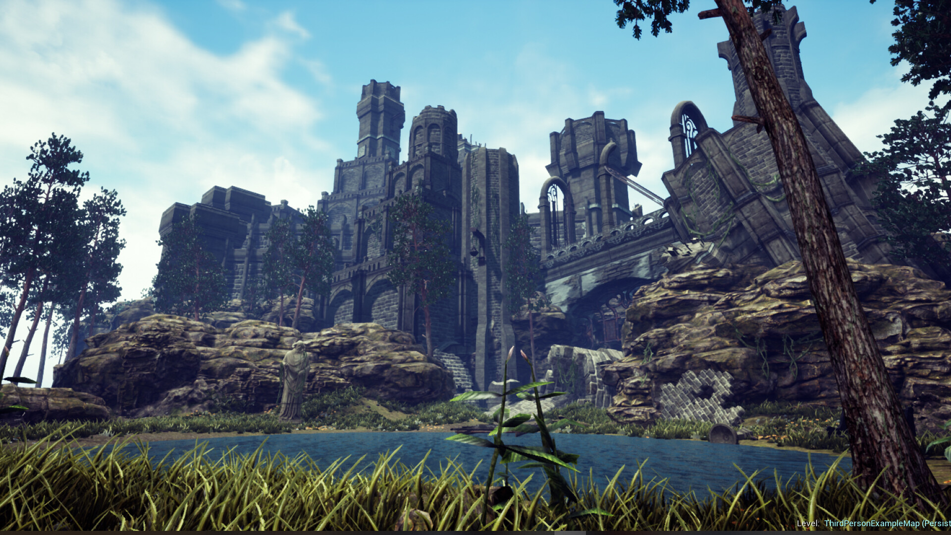 ArtStation - Unreal Engine Level Design - Ruins Castle