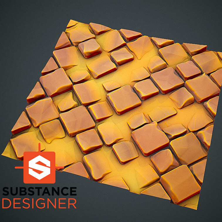 ArtStation - Stylized Tiles - Substance Designer