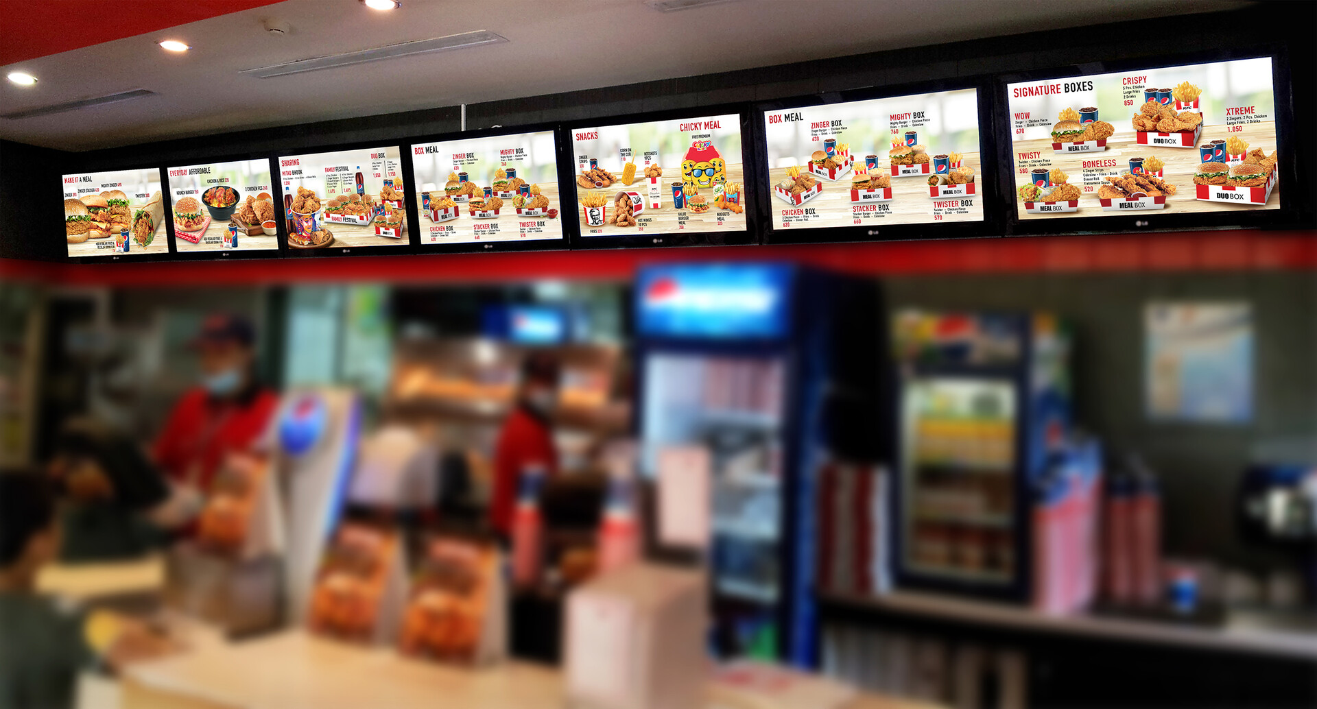 ArtStation - KFC Outlets LED Menu