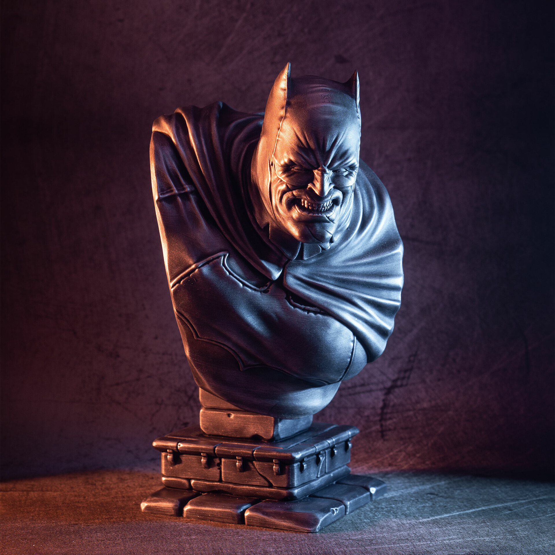 ArtStation - The Dark Knight bust (3D printed fan art)