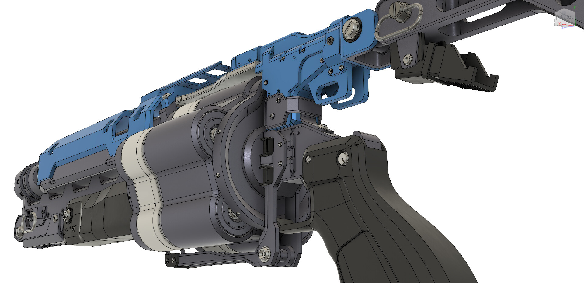 ArtStation - Doom Grenade Launcher WIP using Fusion 360