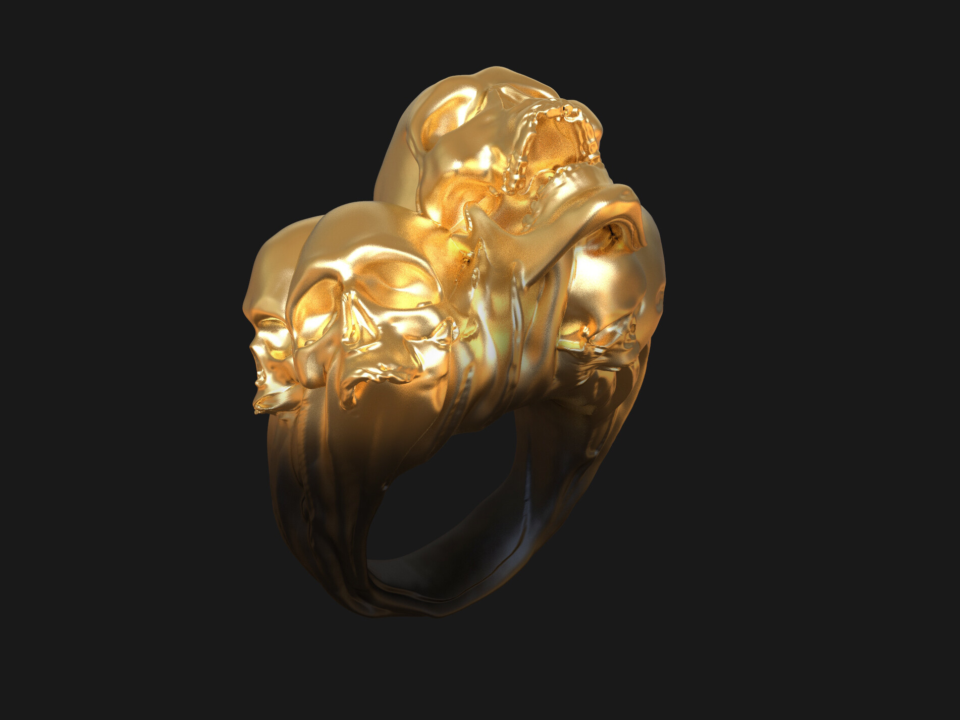 ArtStation - Skulls ring