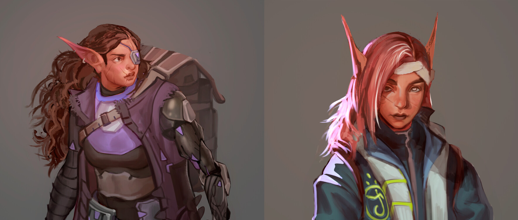 ArtStation - personal project \ cyber elves