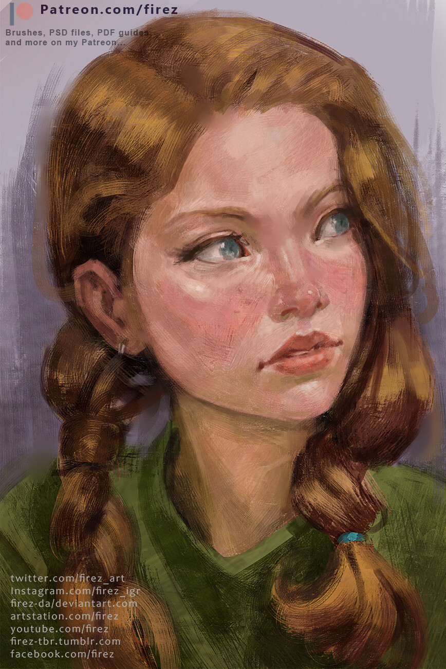 ArtStation - Ginger girl Study