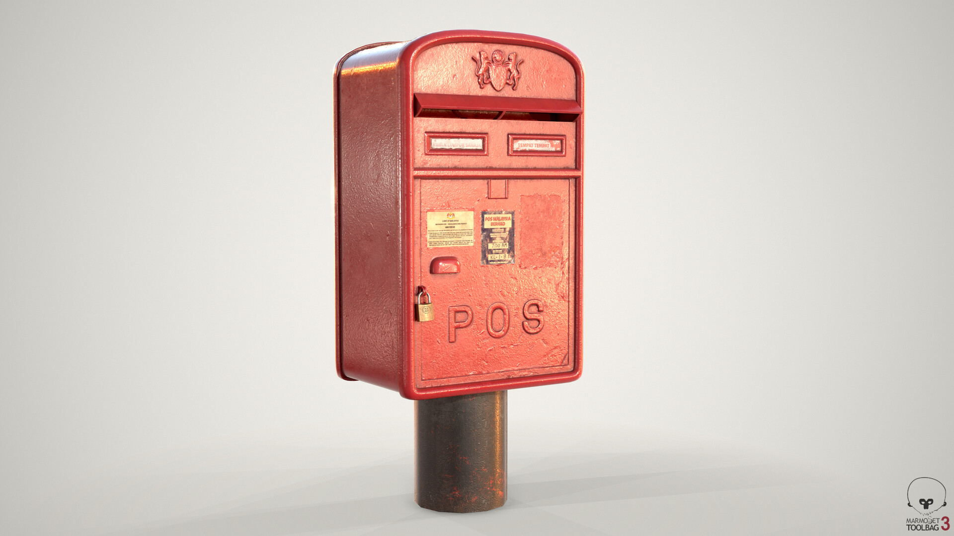 ArtStation - Malaysian Mailbox (Low Poly)