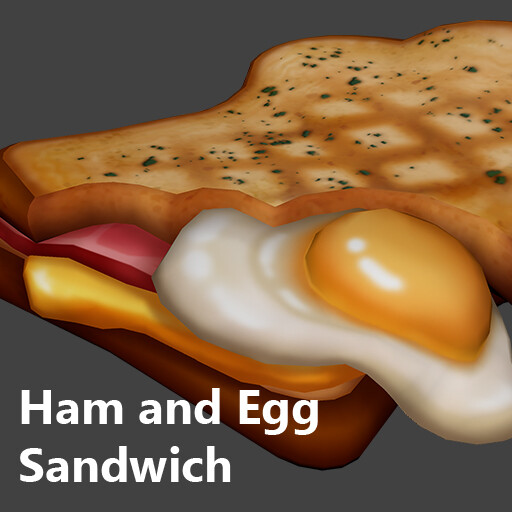 ArtStation - Ham and Egg Sandwich