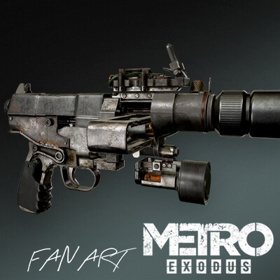Kamil "Xaz" Jodełko - Bastard Gun - Metro Exodus Fan Art