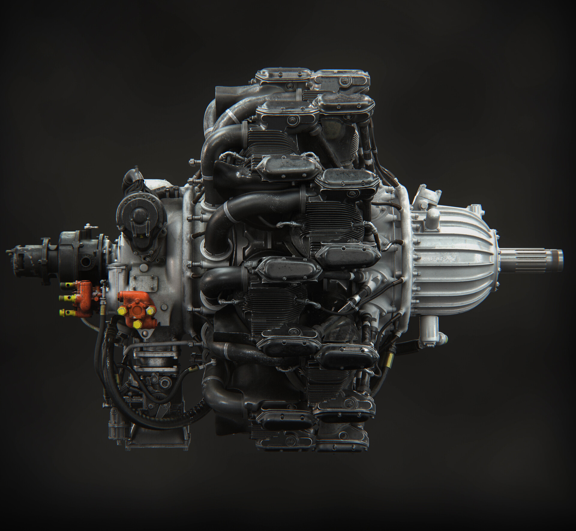 ArtStation - IAR 14K - Radial Engine