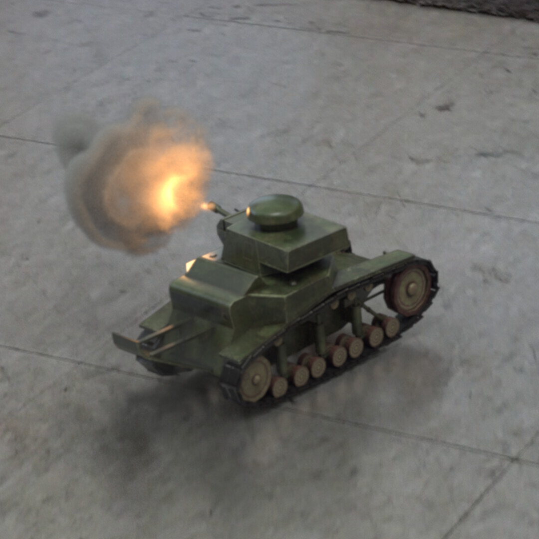 ArtStation - RC Tank + Smoke VFX