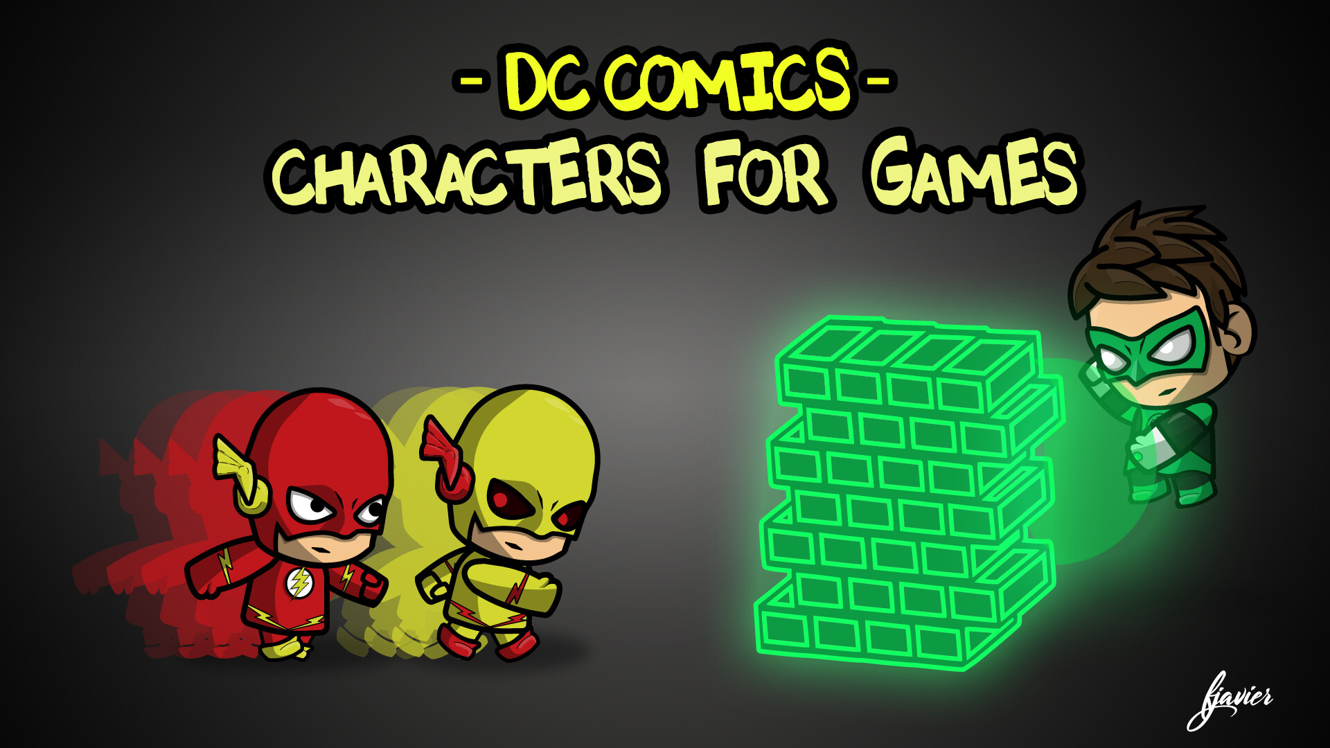 ArtStation - DC Comics characters for 2D videogames - Vector Design