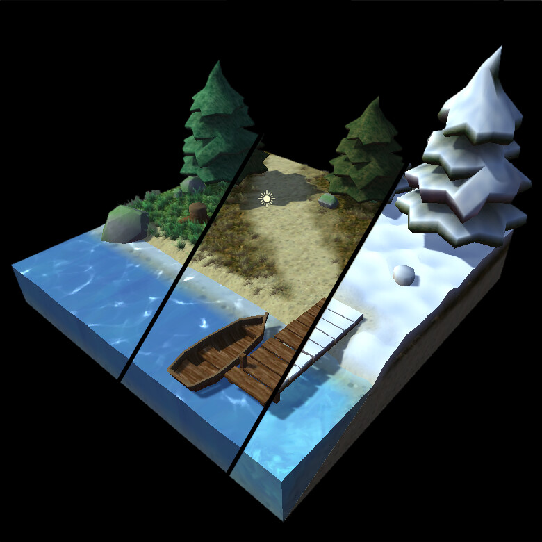 ArtStation - Dynamic seasons with shaders