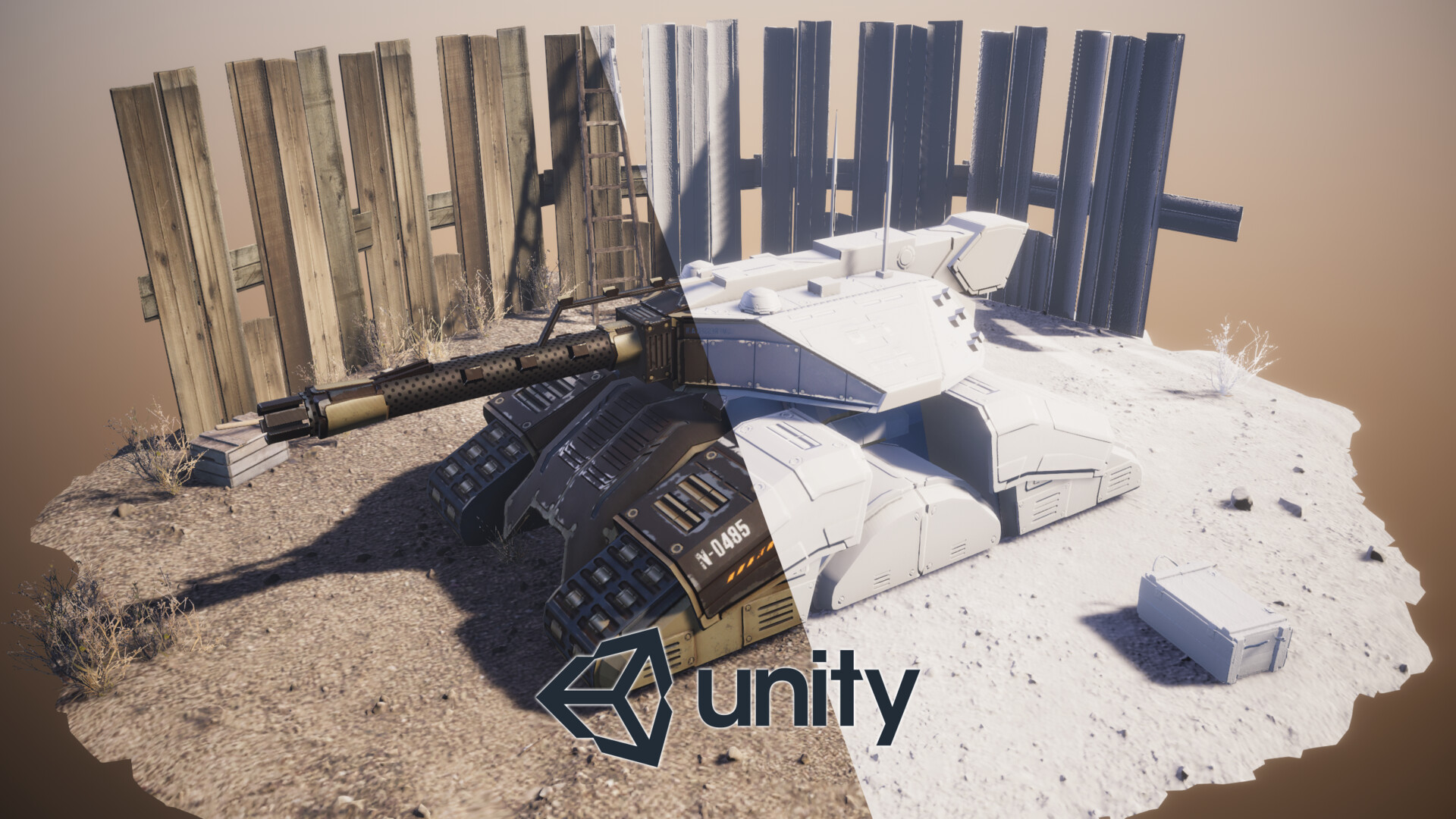 ArtStation - Sci-Fi Rail Tank