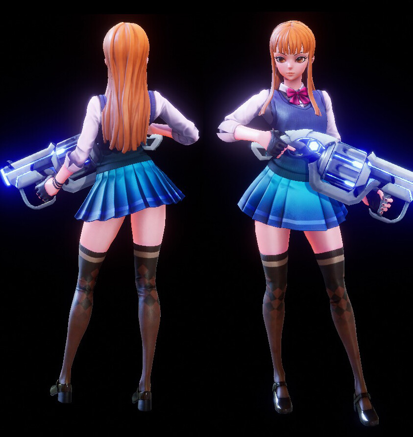 ArtStation - school uniform- Ver. 01