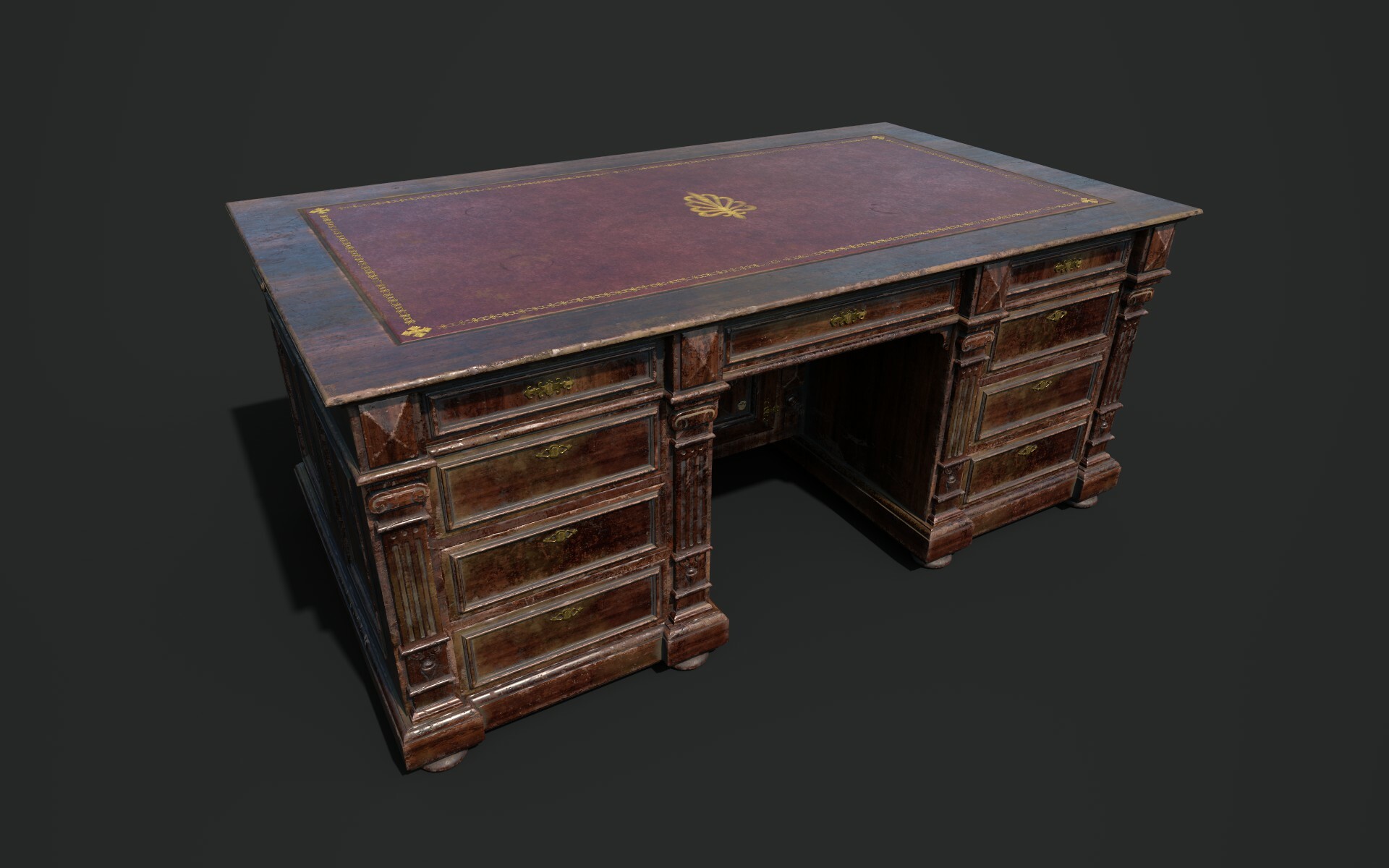 ArtStation - Desk for psychiatrist.(game "Patient 2045")