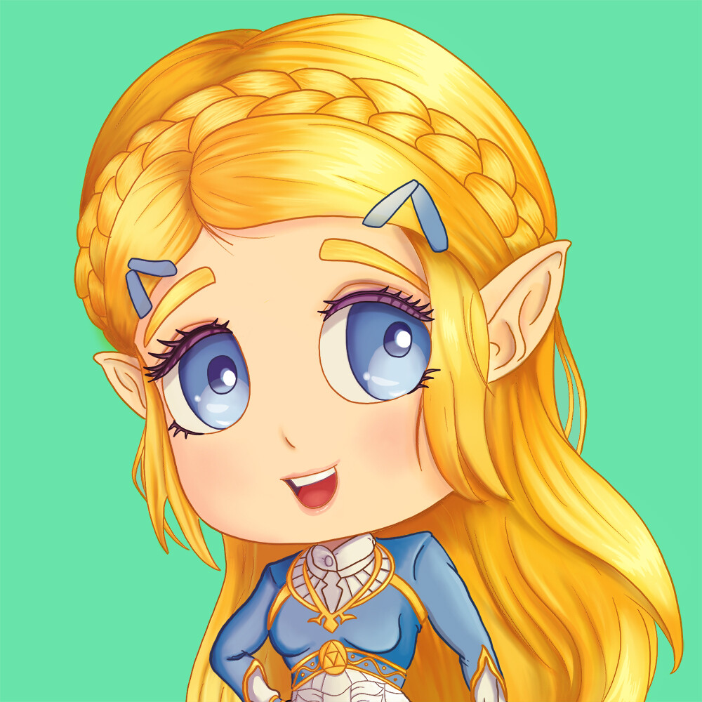 ArtStation - Chibi Princess Zelda (Breath of the Wild)
