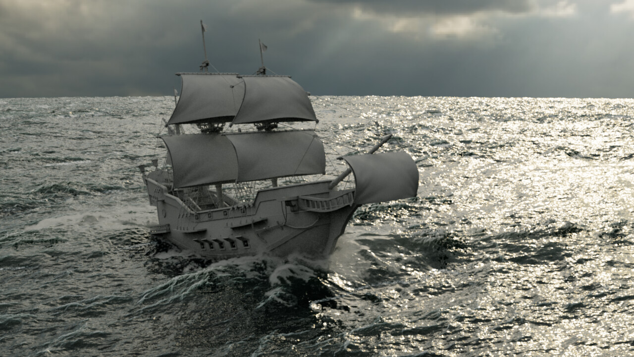 ArtStation - Ocean & Sailing Ship Simulation