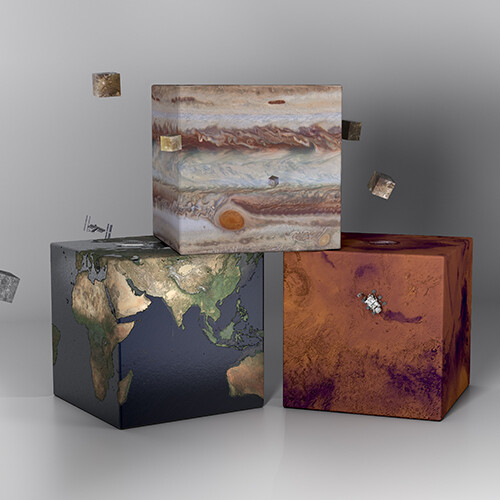 ArtStation - 3 Cubes Rendering Challenge Submission