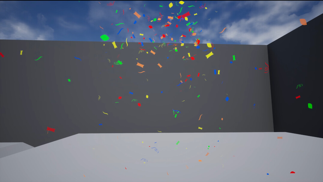 ArtStation - Multi-color Confetti UE4 Particle