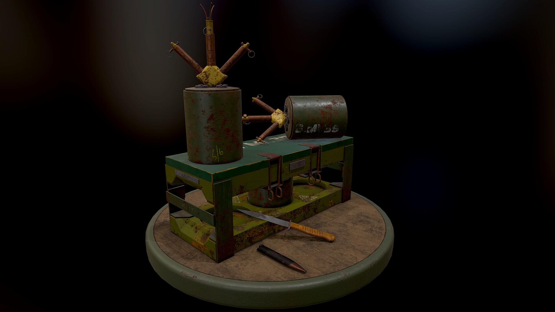 ArtStation - S-Mine 35 - "The Bouncing Betty"