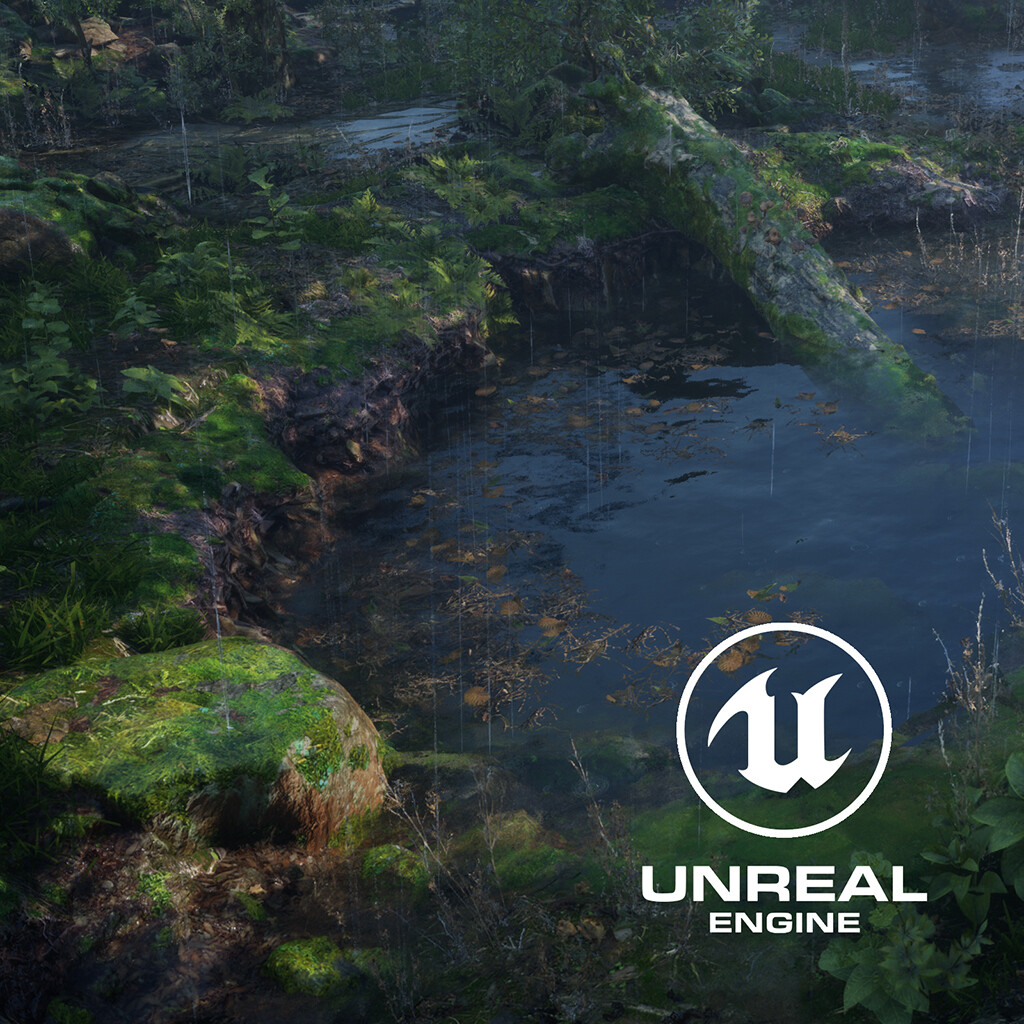 ArtStation - UE4 Forest Rain Environment