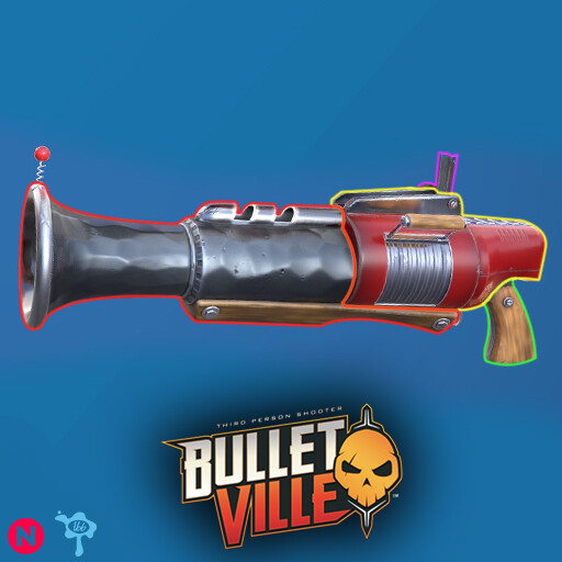 ArtStation - Bullet Ville - Modular Rocket Toaster