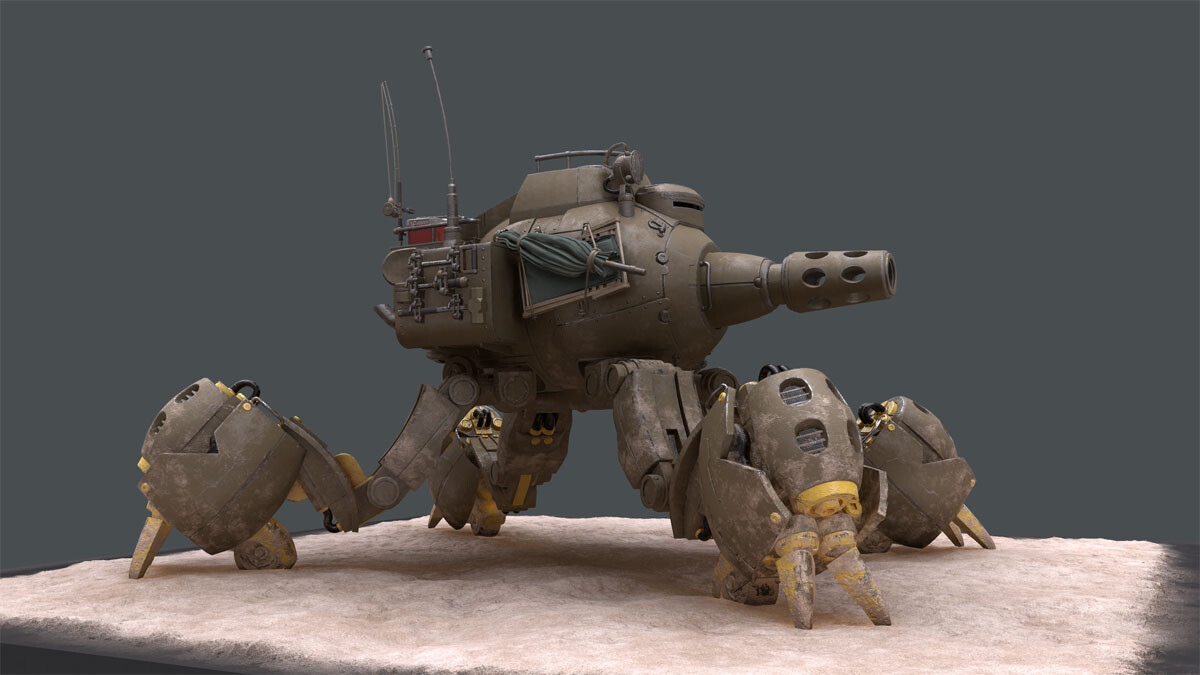 ArtStation - A cute little tank thing.