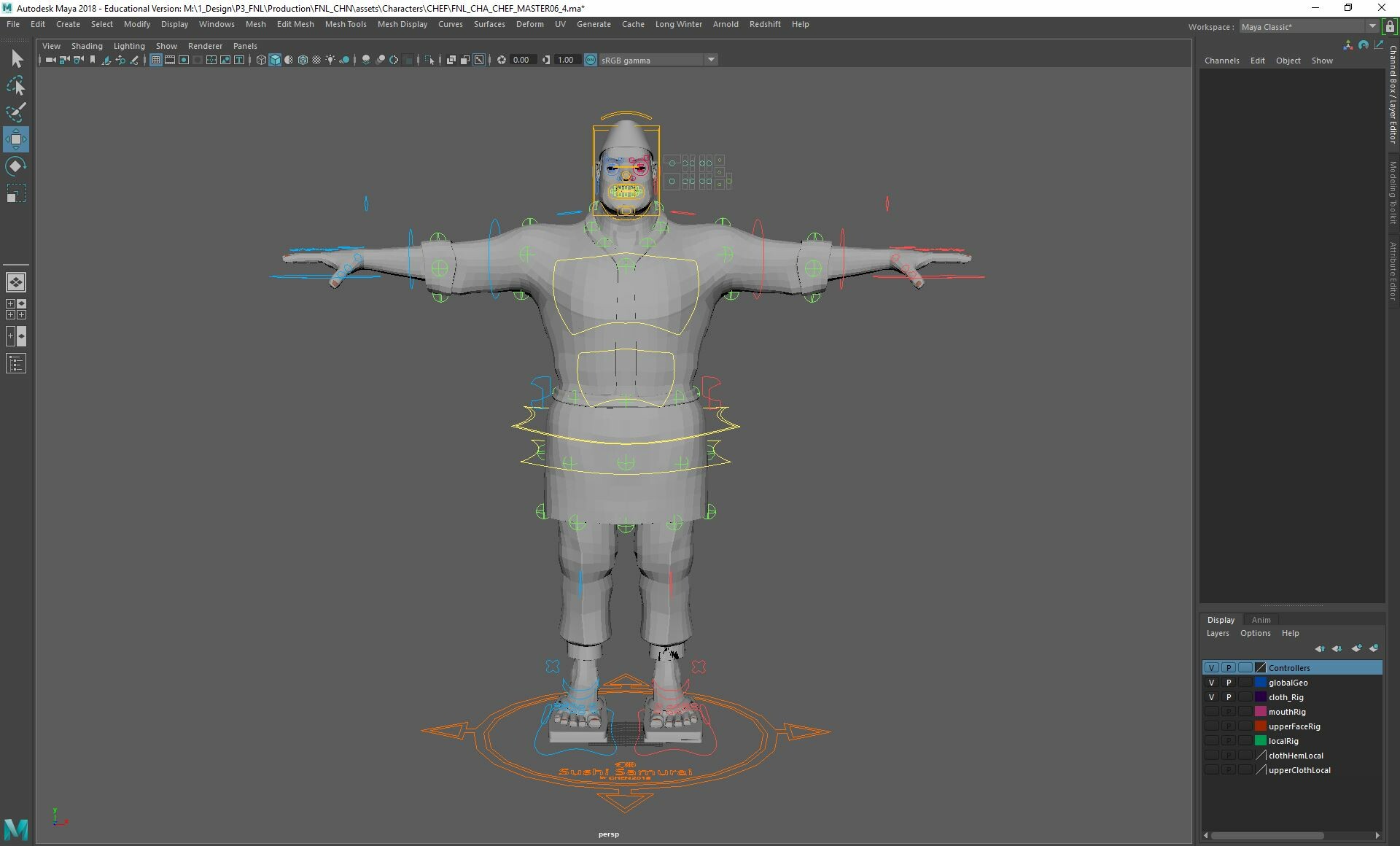 ArtStation - Selfish(2019) character rigging demo