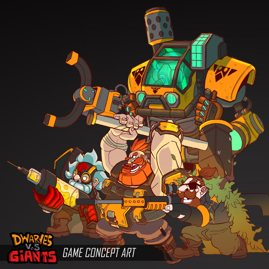 ArtStation - Dwarves V.S Giants