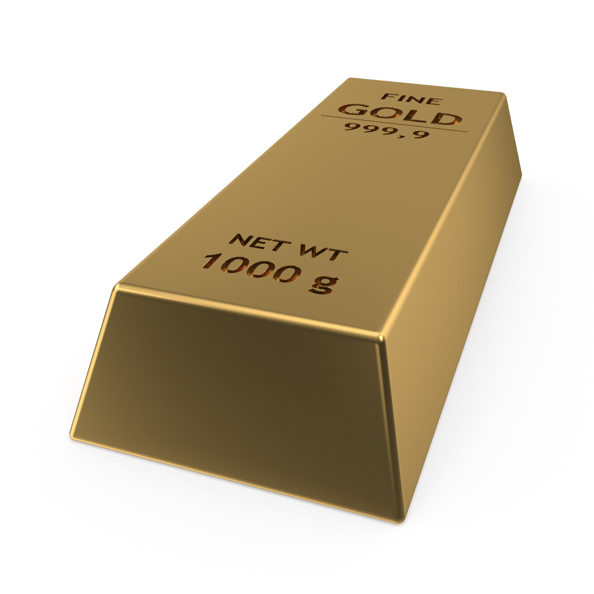 ArtStation - Gold bar Low Poly