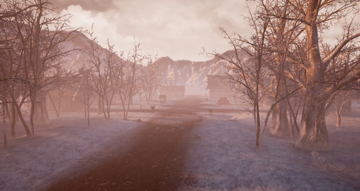 ArtStation - Snowy Village Revisited