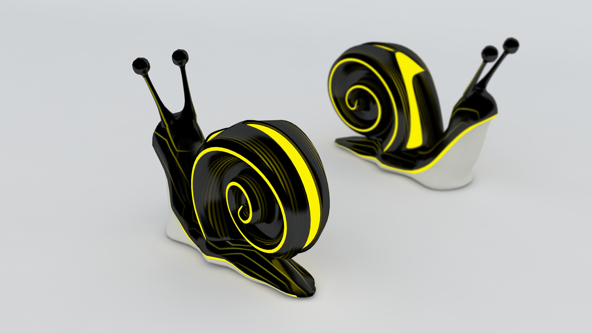 ArtStation - Cyber-snails for mobile game