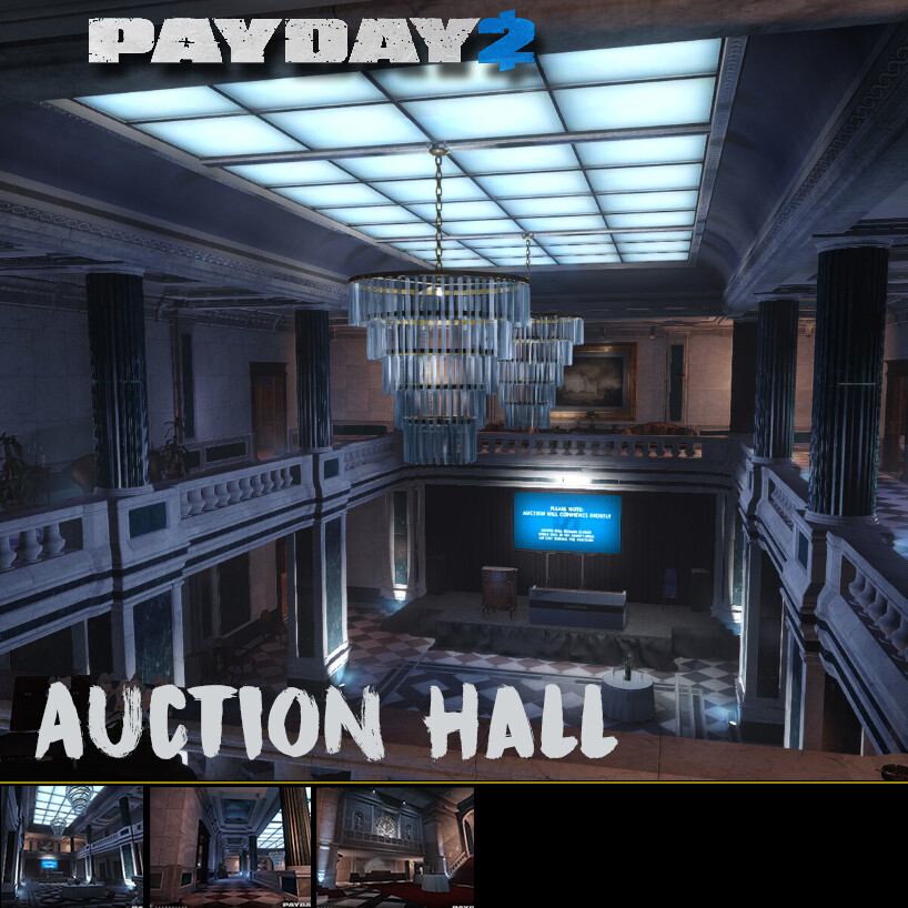 ArtStation - Pay Day 2 - Auction Hall