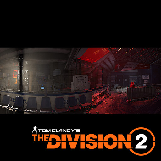 ArtStation - The Division 2 - District Union Arena - Ex CERA Waiting room